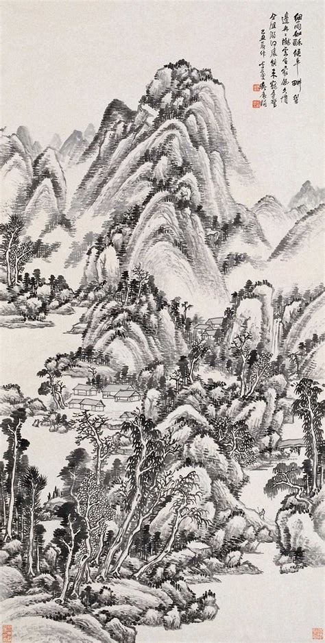 吴徵 1949年作 细雨烟岚 立轴上海长城 2005春季艺术品拍卖会 上海长城拍品价格图片拍卖专场拍卖会预展拍卖会结果卓克拍卖频道