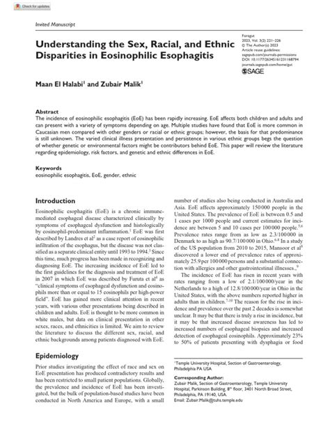 El Halabi Malik 2023 Understanding The Sex Racial And Ethnic