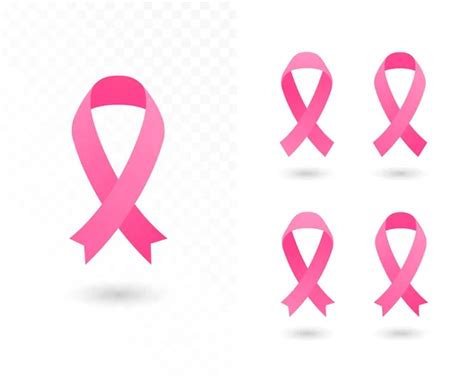 Breast Cancer Prevention Concept Vector Flat Illustration Set