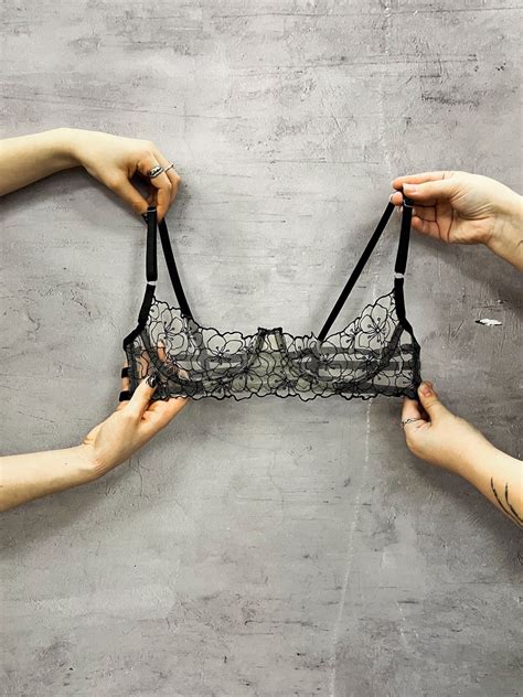 Shelf Bra Open Roxy Floral Lace Embroidered Lingerie With Support Bra