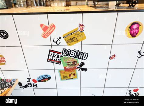 Bastard Burgers Is A Swedish Fast Food Chain That Serves Burgers Stock