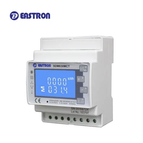 Sdm630m Di Digital Input Rs485 Modbus Din Rail Three Phase 53 Off