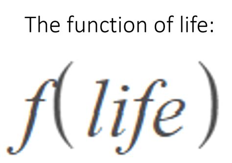 Stop Questioning The Function Of Life Its So Obvious R Mathmemes