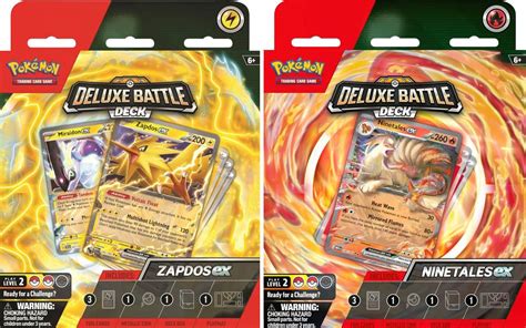 Customer Reviews Pokémon Tcg Ninetales Ex Or Zapdos Ex Deluxe Battle