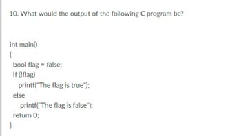Answered What Would The Output Of The Following C Program Be Int