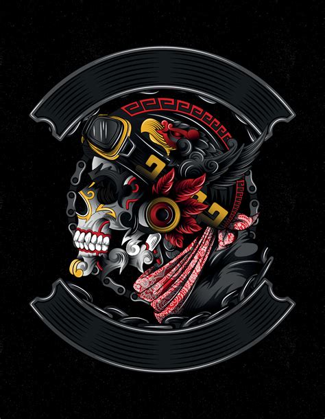 Skull Biker Chopper 5893013 Vector Art At Vecteezy
