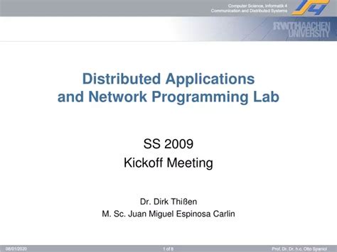 Ppt Distributed Applications And Network Programming Lab Powerpoint