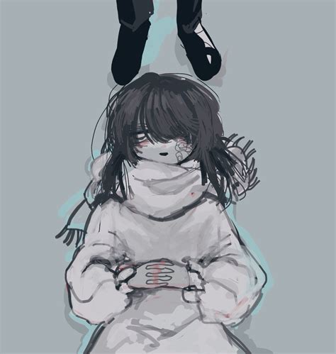 陰湿な目つきのイラスト