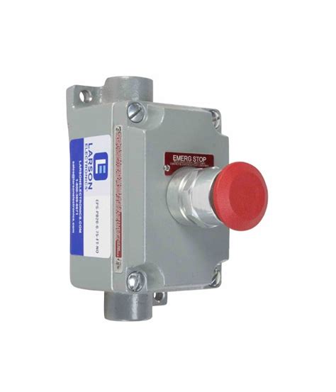 Larson Electronics Eps Pb10 Explosion Proof 10 Amp Mushroom Push Button Switch Class I And Ii