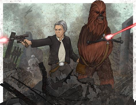 Han Solo And Chewbacca By Sumtimesiplaythefool On Deviantart
