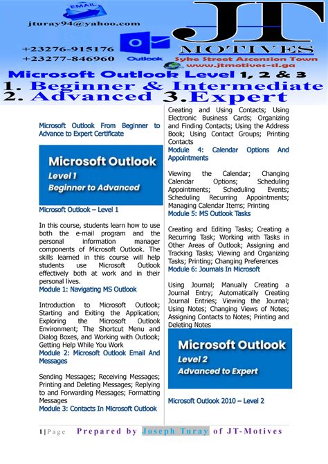 Outlook Na Microsoft Outlook From Beginner To Advance To Expert