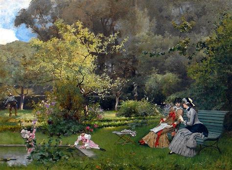 Salmson Hugo Frederick Afternoon Idyll Peintre Beaux Arts Art