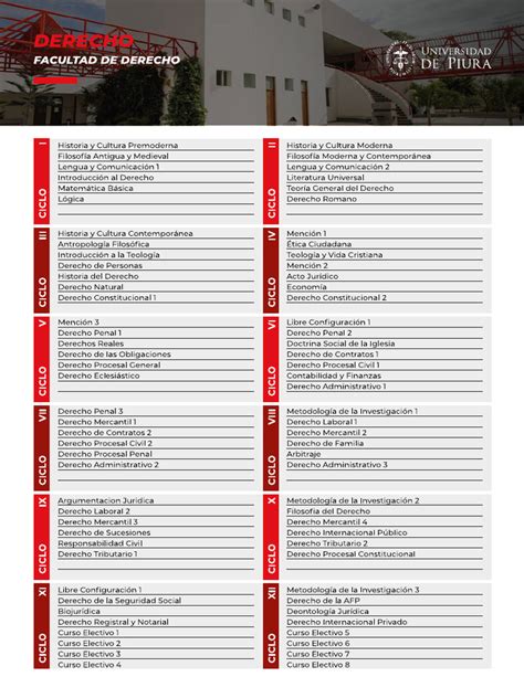 Derecho Malla Curricular Udep Pdf