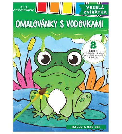 Omalovánky S Vodovkami Veselá Zvířátka