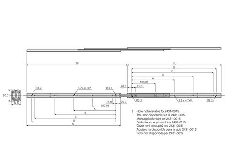 Accuride 2431 Drawer Slides With 100 Extension Jet Press