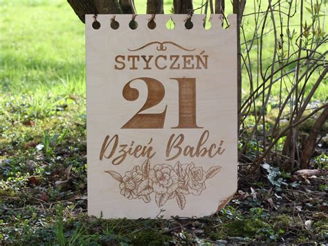 Kartka Z Kalendarza Z Okazji Dnia Babci Lub Dziadka Cm