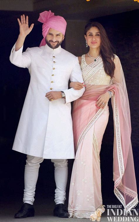 Soha Ali Khan And Kunal Khemu Married Wedding Dresses Men Indian