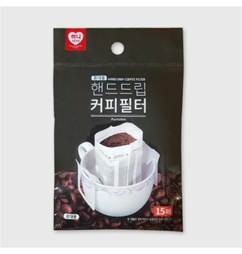[티]커피드리퍼 간편 일회용 핸드드립 커피필터 x5개 커피추출[몬] 티몬