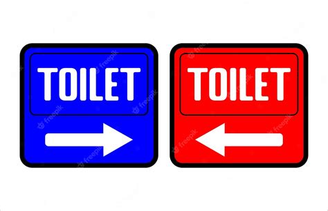 Premium Vector Toilet Sign Vector