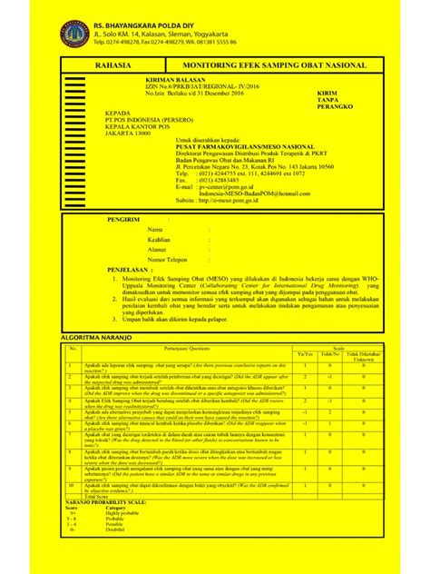 Monitoring Efek Samping Obat Pdf Pdf
