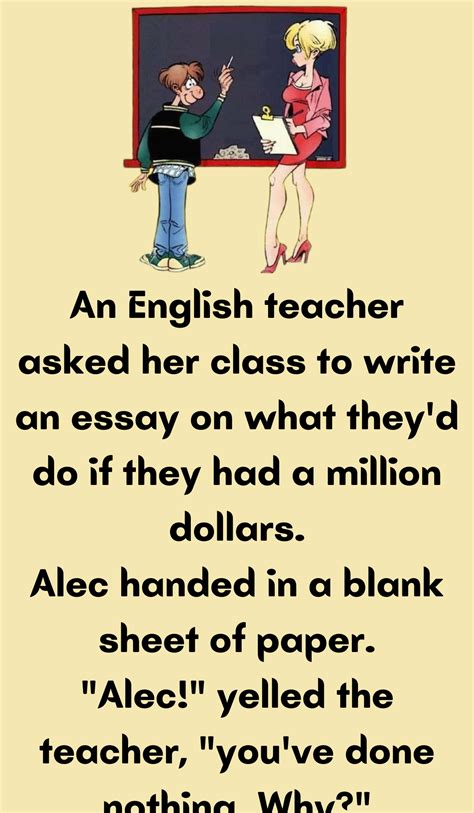 A English Teacher Asked Her Class