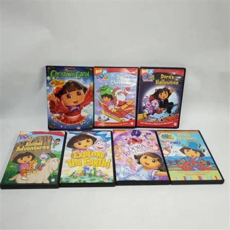 Dora The Explorer Nickelodeon Nick Jr Tv Show Dvds Lot Of 7 Movies