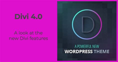 Divi A Look At The New Divi Features Divi Cake Blog