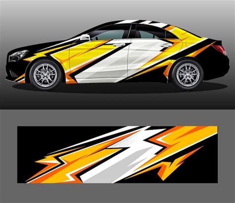 Decalque Do Carro Vetor Premium