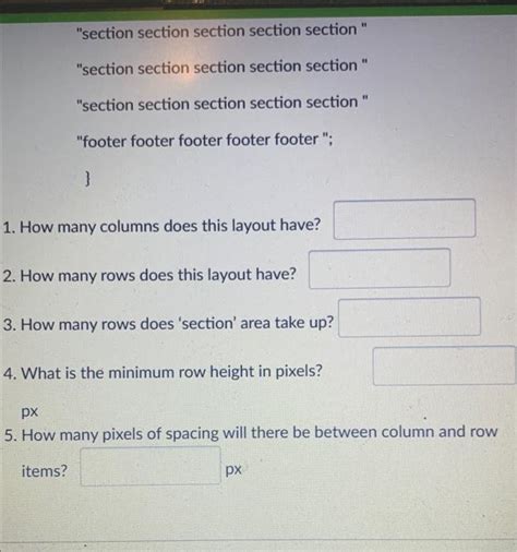 Solved Content Display Grid Grid Template Columns Chegg