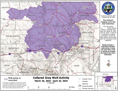 Aprils Colorado Parks And Wildlife Wolf Map Shows New Activity In The
