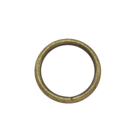 O Ring Antique Brass Effect