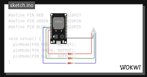 6288014rgb Led Blinking Wokwi Esp32 Stm32 Arduino Simulator