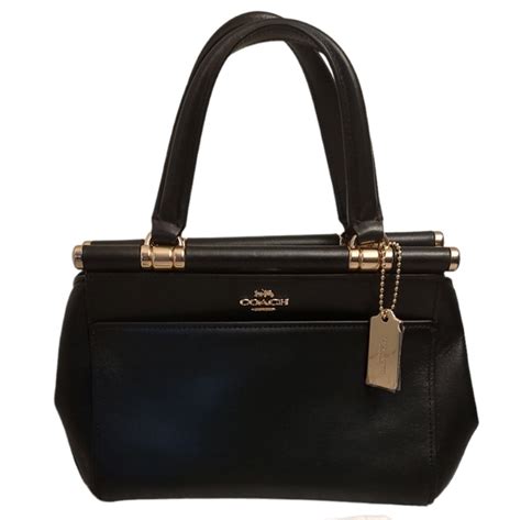 Bags Coach Grace Bag 2 Framed Dowel Calf Leather Crossbody Tote