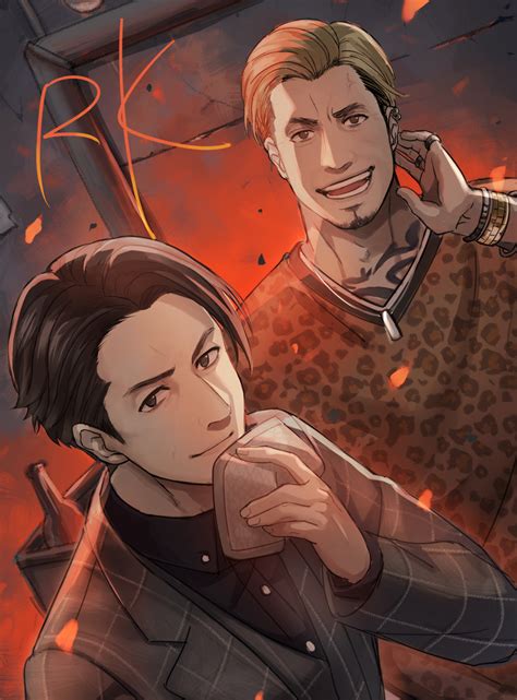 Souma Kazuki And Akutsu Daimu Judge Eyes And 1 More Drawn By