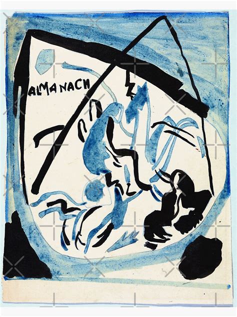 Pegatina Wassily Kandinsky El Jinete Azul Vii 1911 Pinturas De