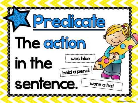Subject And Predicate Mini Posters A Teachable Teacher