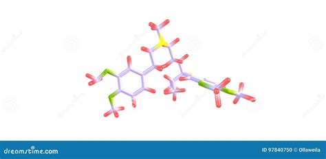 Verapamil Molecular Structure Isolated On White Stock Illustration Illustration Of Treatment