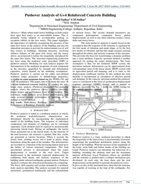 Pushover Analysis Of G 4 Reinforced Conc Pdf