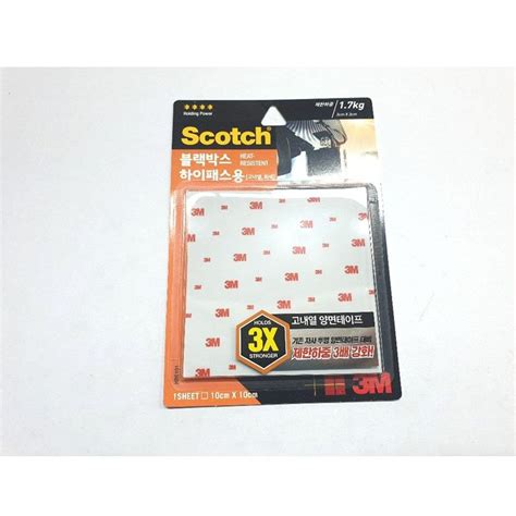 3m 블랙박스하이패스용 고내열 차량용양면테이프 홈플러스 택배배송