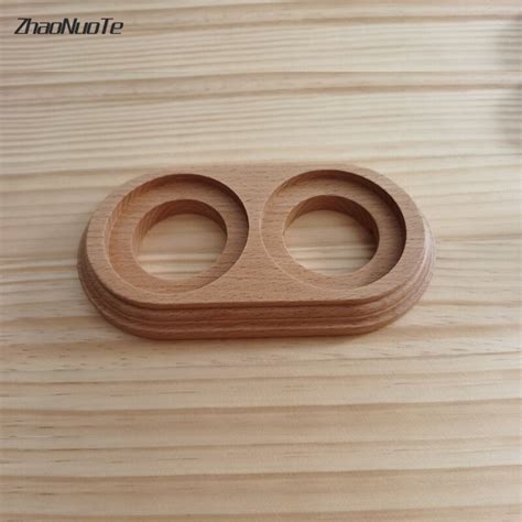 Retro Switch Socket Wooden Base Eu Socket 1 3 Gang Grandado