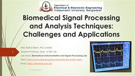 Pdf Biomedical Signal Processing And Analysis Techniques Challenges