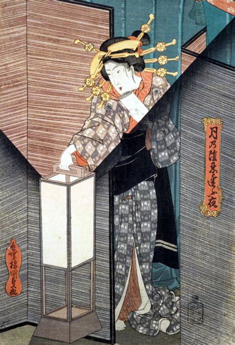 美人画（月の陰忍逢う夜）