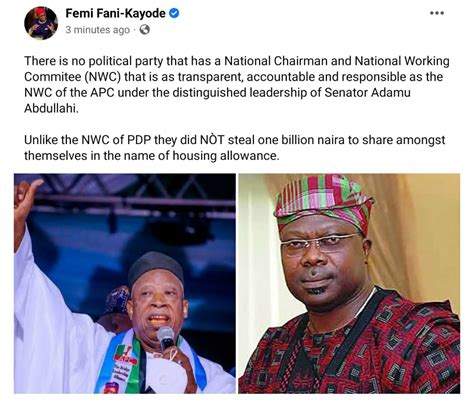 Fani Kayode Demands Arrest Of Ayu Pdp Nwc Members The Nation Newspaper