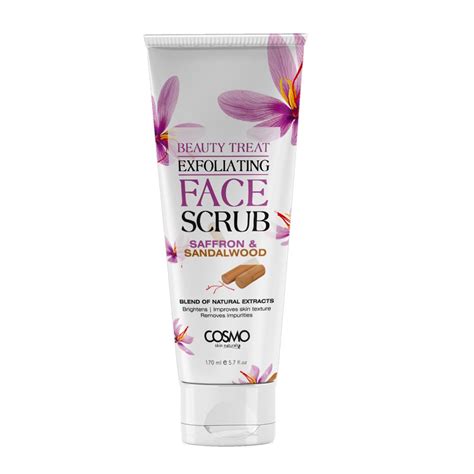Saffron And Sandalwood Face Scrub Cosmo Cosmetics India