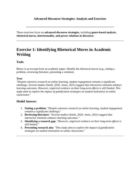 Advanced Discourse Strategies Pdf Intertextuality Rhetoric