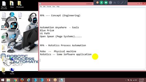 Rpa Automation Anywhere Demo Class Youtube