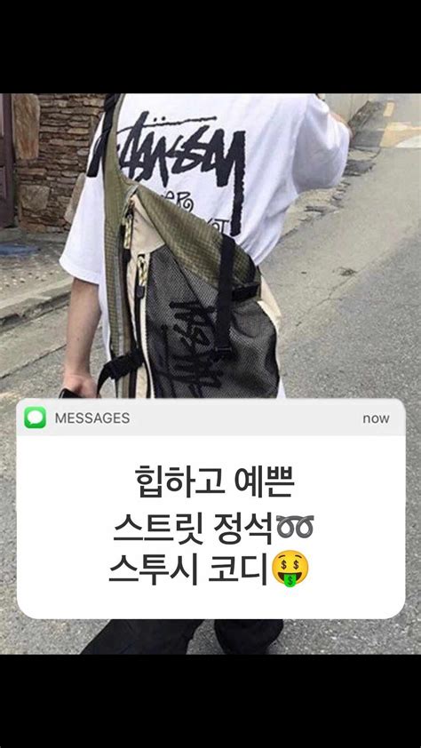 스트릿의 정석 스투시 코디😎 Kream