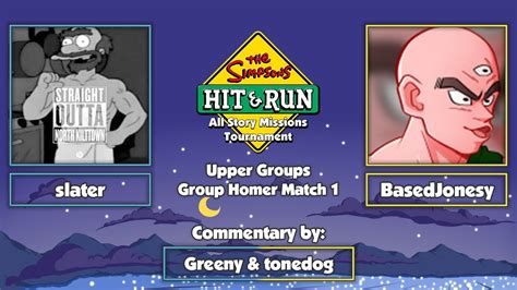 Slater Vs BasedJonesy The Simpsons Hit Run ASM Tournament 2021