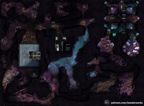 Crystal Caverns Map For Coriolis Rdungeondraft