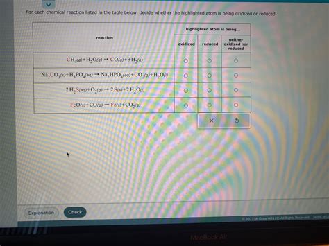 Answered For Each Chemical Reaction Listed In Bartleby